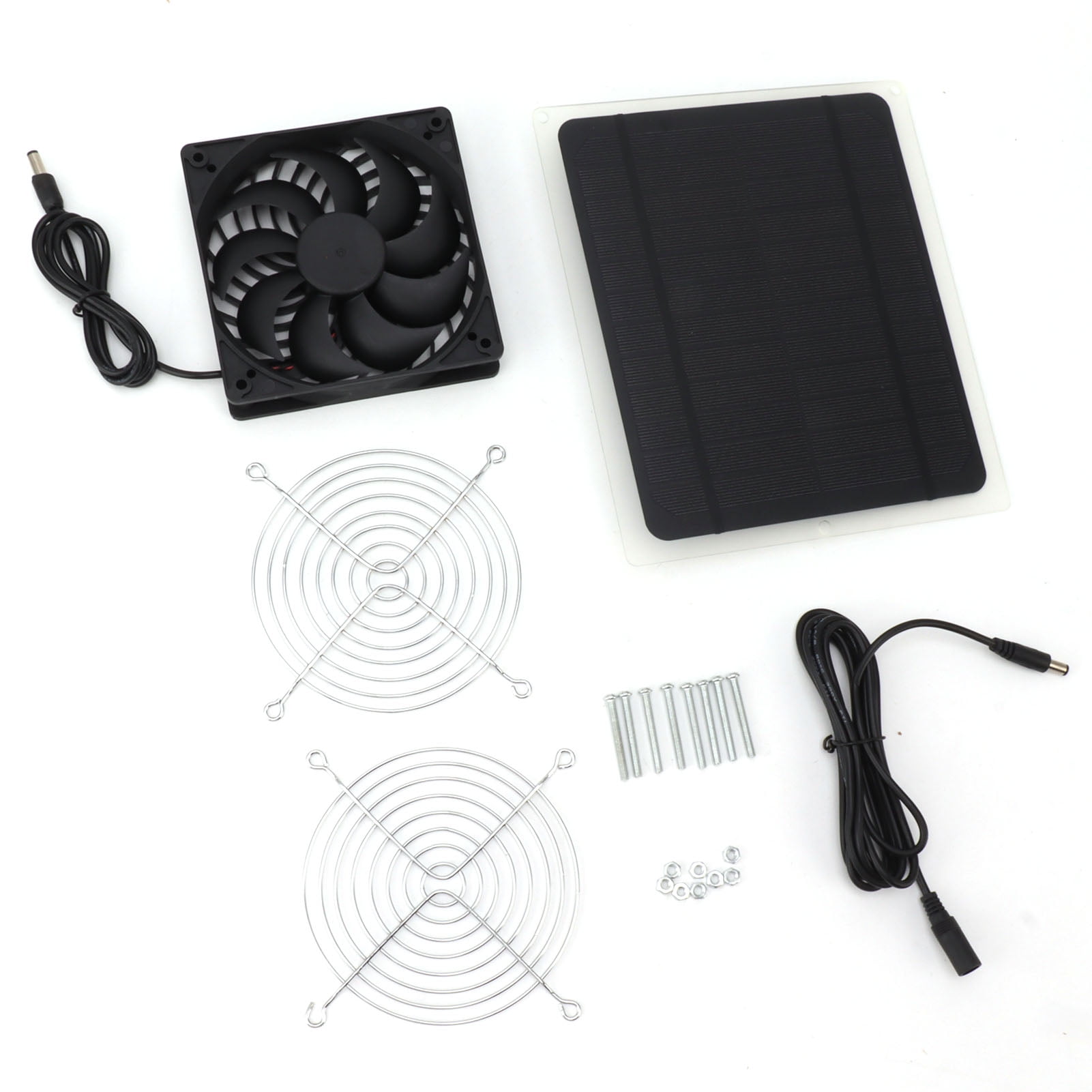 Solar Panel Fan Kit 10W Weatherproof Solar Powered Fan Wall Mounted for ...