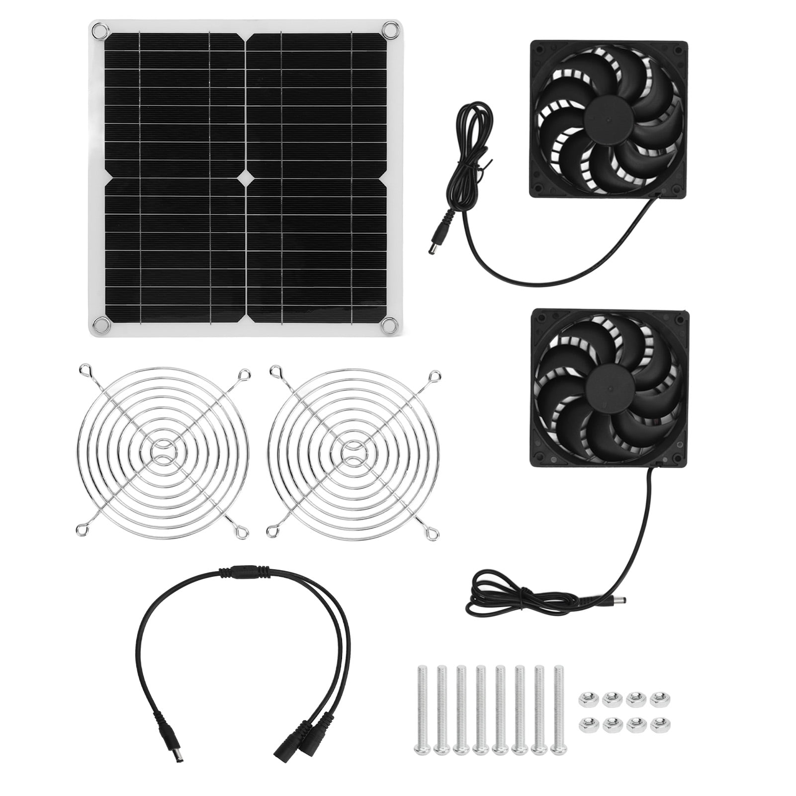 Solar Panel Fan Kit 20W High Conversion Rate Light Portable Solar Panel ...