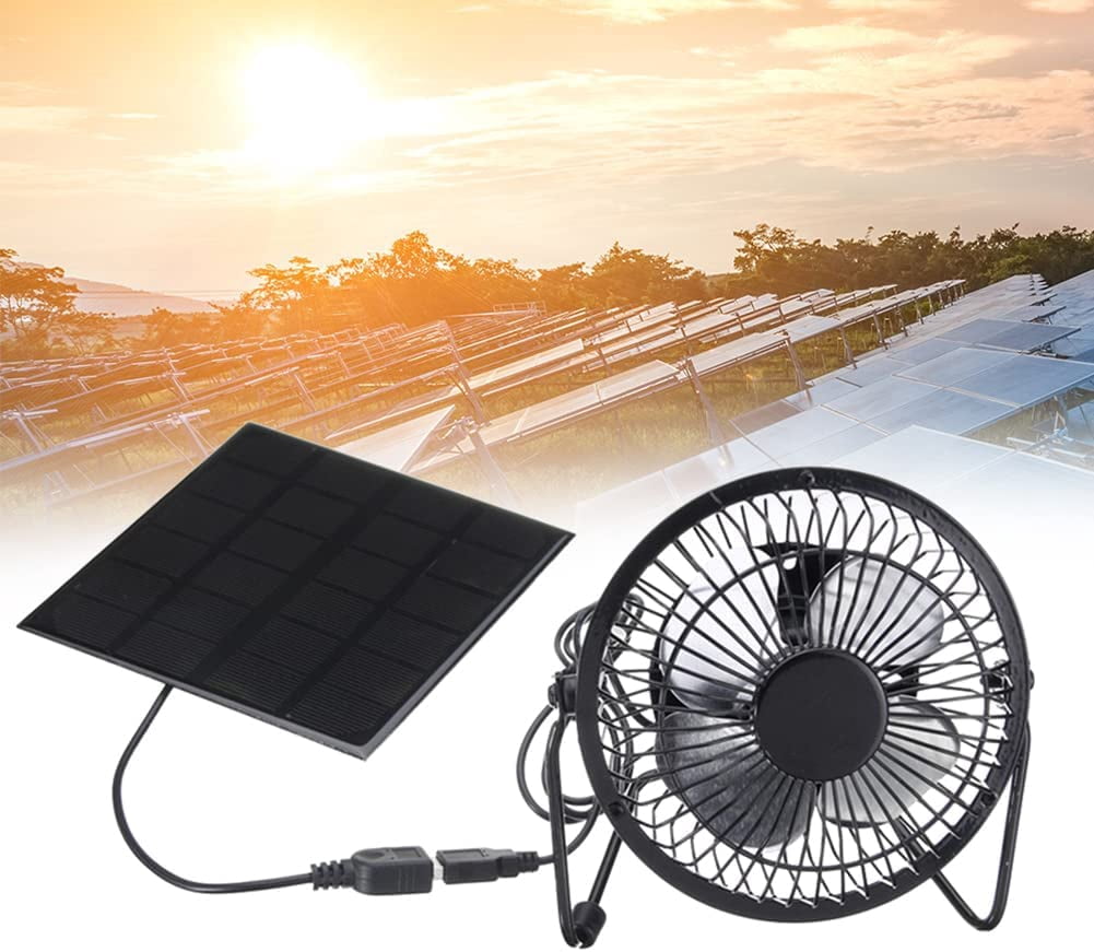 Solar Panel Fan Kit, Solar-Powered Fan, Mini Solar Fan, Cooling Fan ...
