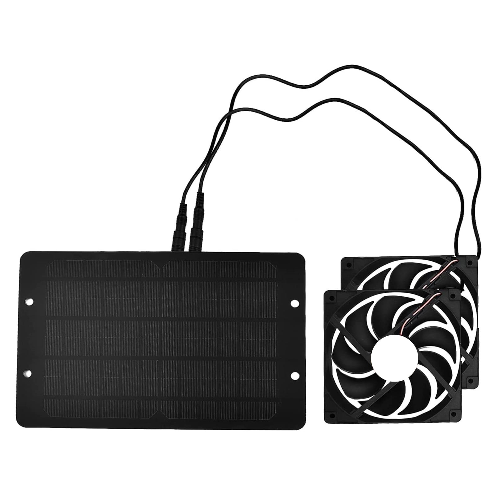 Solar Panel Fans Kit 10W Solar Panel Powered Dual Fan Outdoor ...