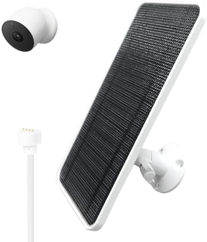 Solar Panel for Google Nest Camera, Compatible with Nest Cam Outdoor ...