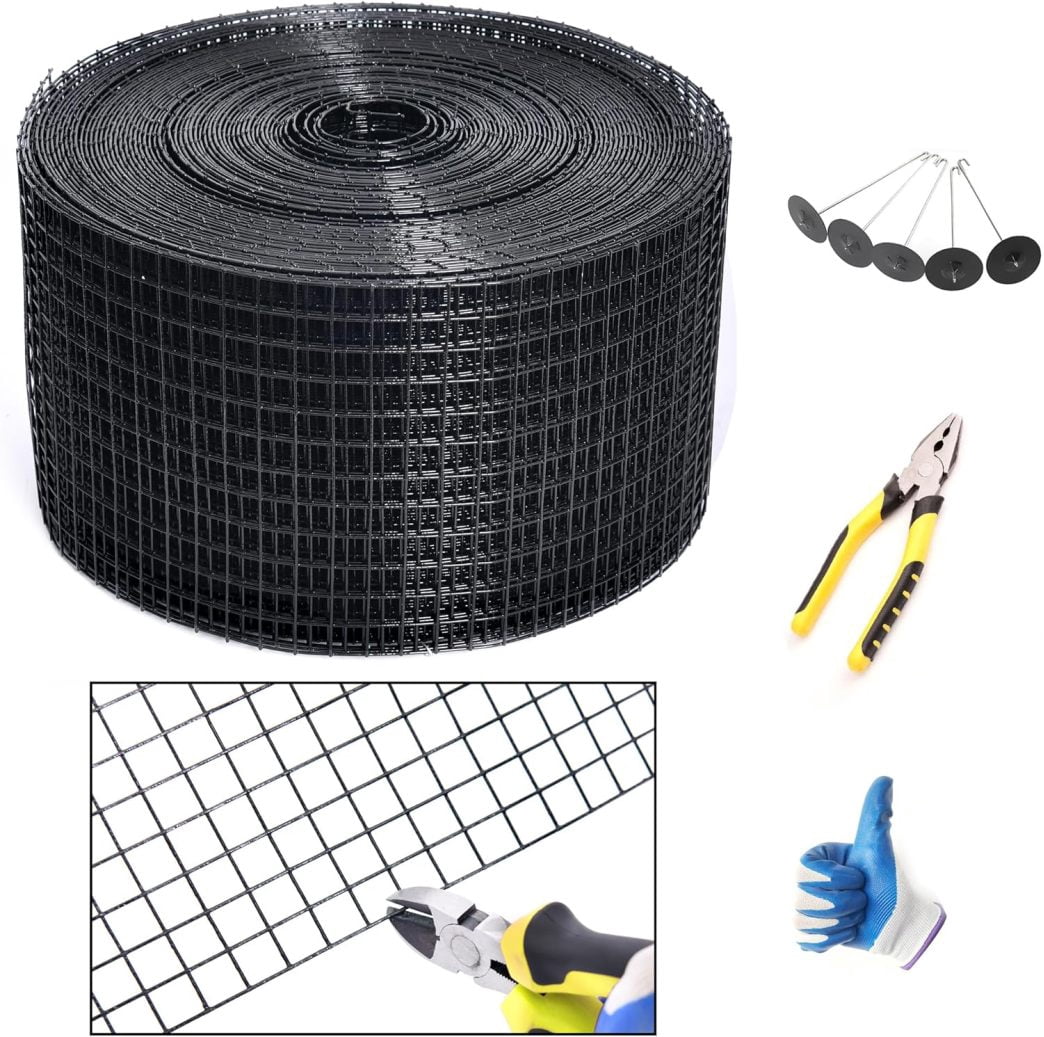 Solar Panel Guard, 8in X 100ft PVC Coated Critter Guard Roll Kit for ...