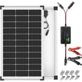 Solar Panel Kit: 100W 12V Solar Panel with 20A Solar Charge Controller ...