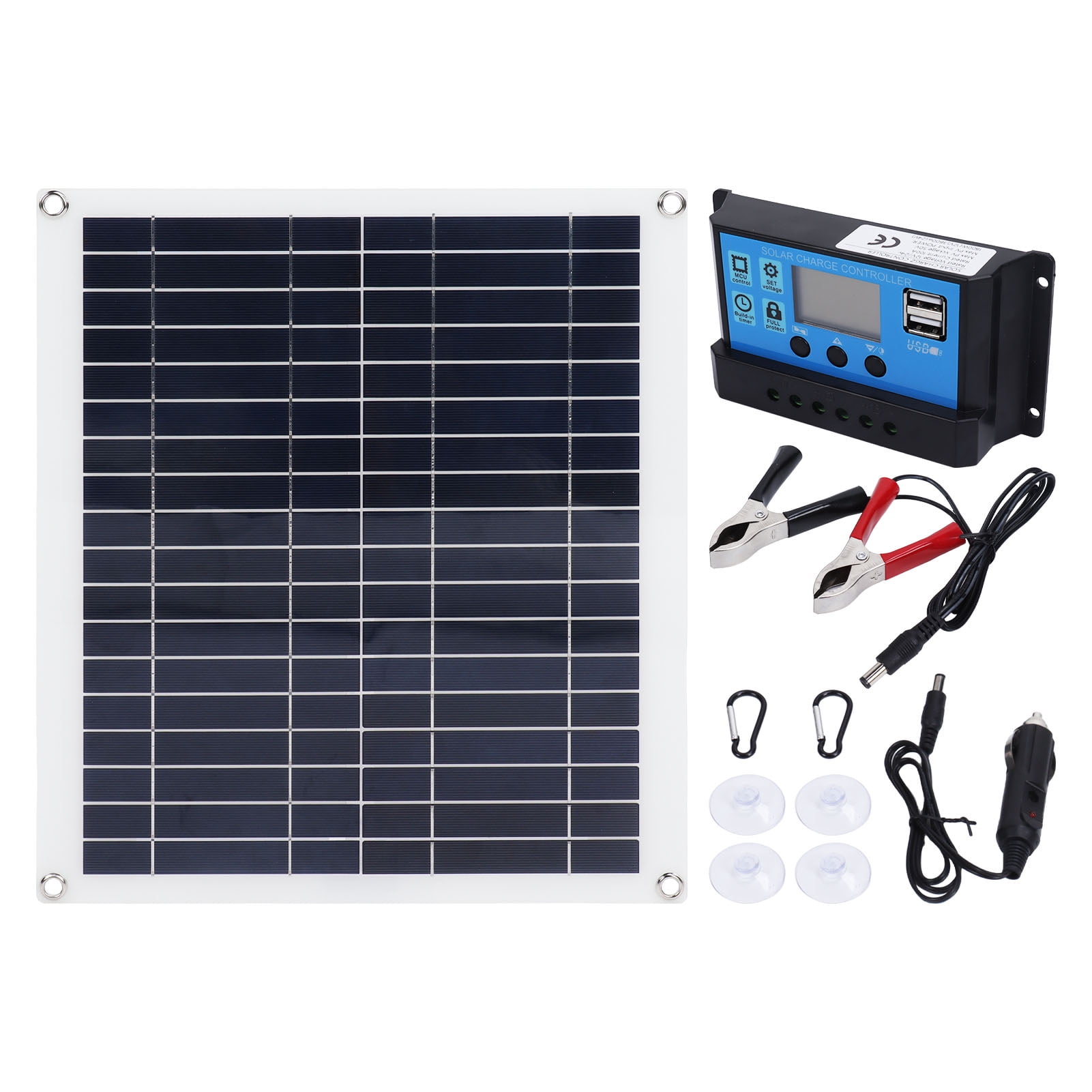 Solar Panel Kit 100W Photovoltaic 20W Portable Foldable Solar Charger ...