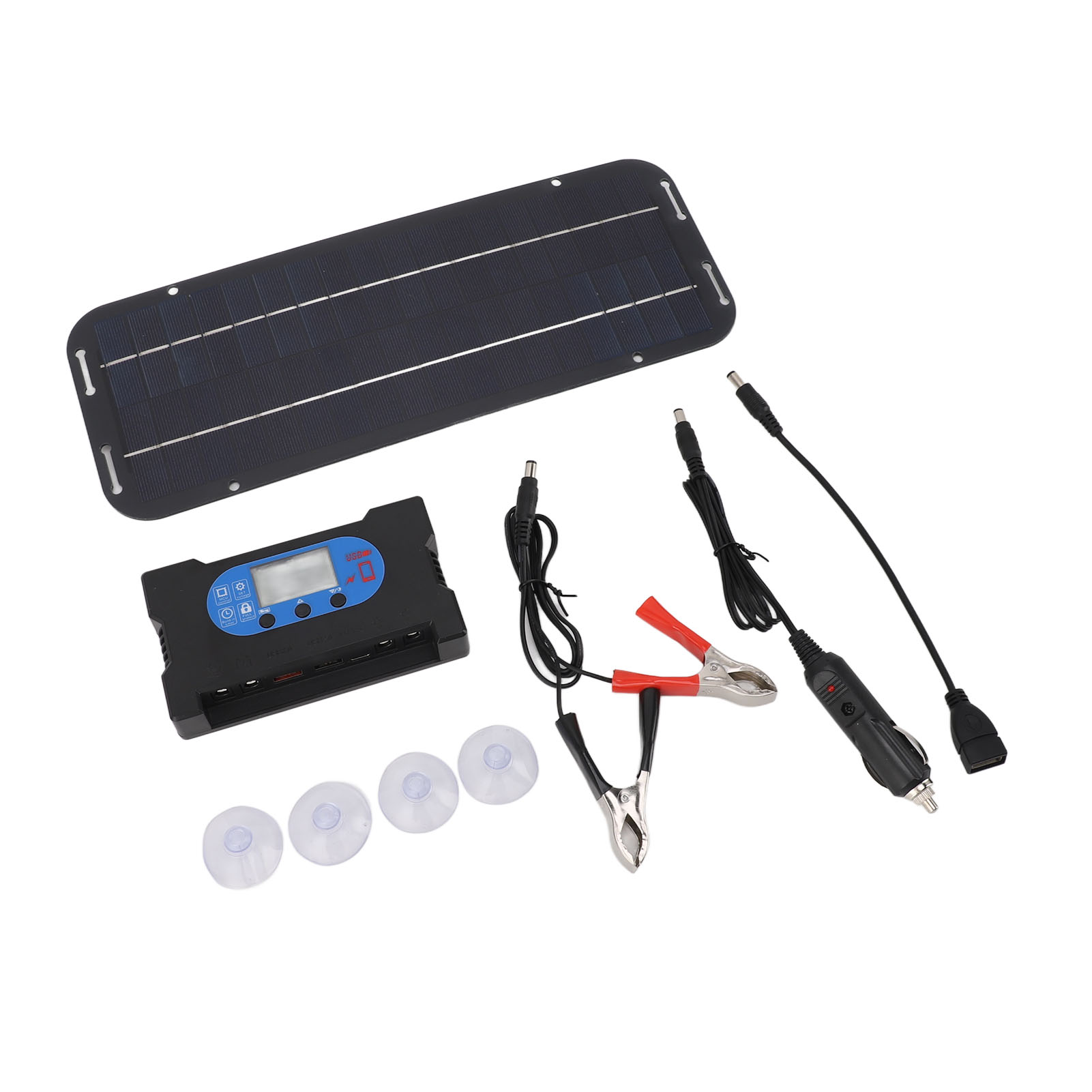 Solar Panel Kit 6W 12V Type C Multi Interface Safe with Solar ...