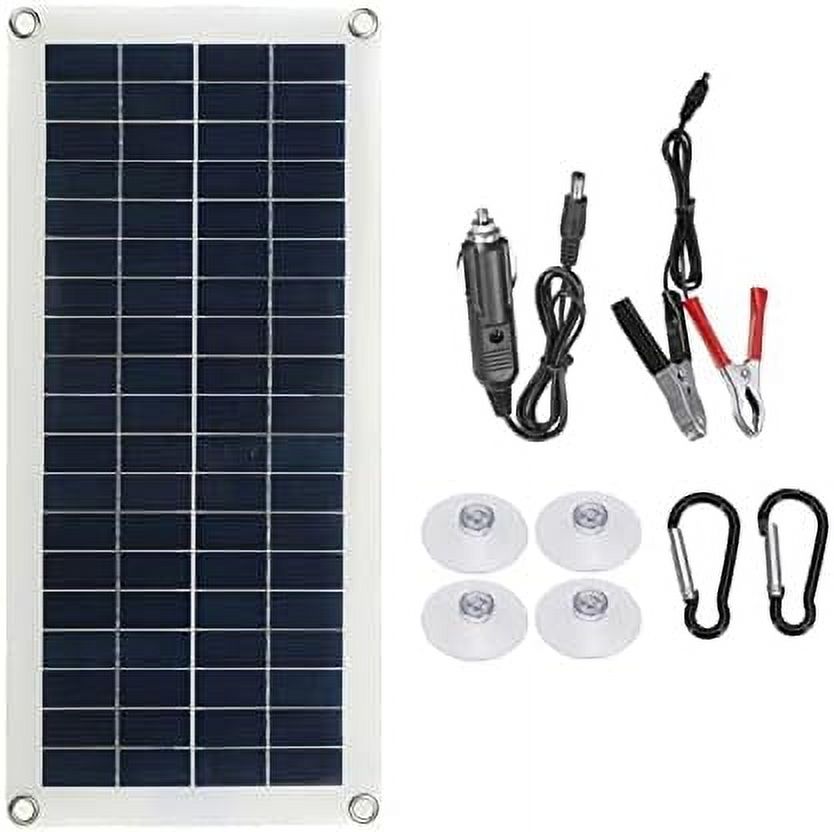 Solar Panel Kit,Portable Solar Panel 18V 20W Dual USB Charging Port ...