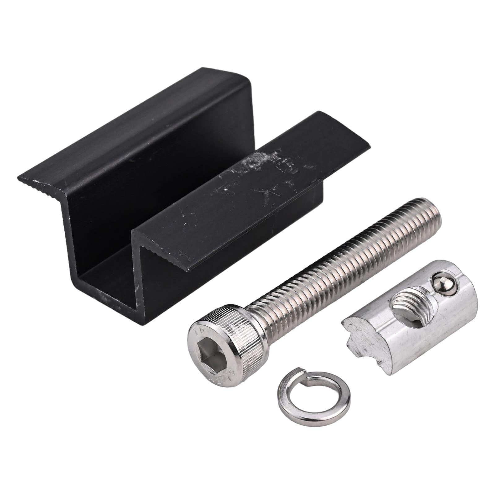 Solar Panel Middle Clamp Black 70mm Solar Slot Nut M8 Frame Height 30 ...