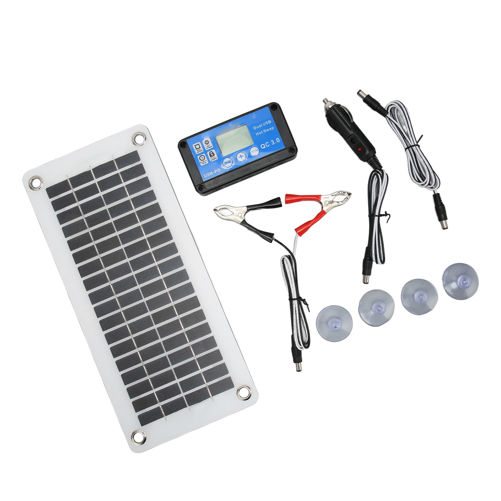Solar Panel Module, 12V 30W Solar Panels Kit Portable Solar Panel ...