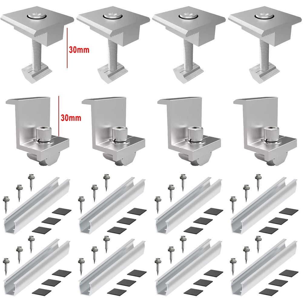 Solar Panel Module Aluminum Bracket Rail Fastening Rail Trapezoidal ...