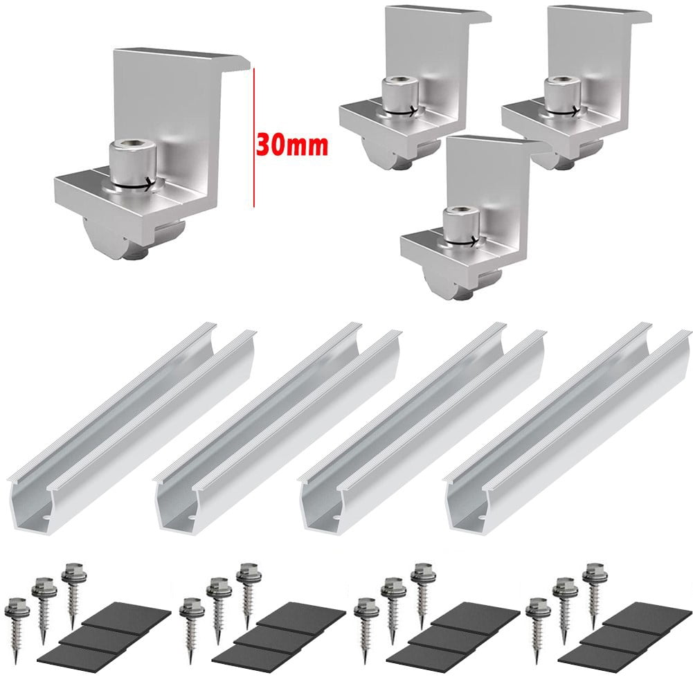 Solar Panel Module Aluminum Bracket Rail Fastening Rail Trapezoidal ...