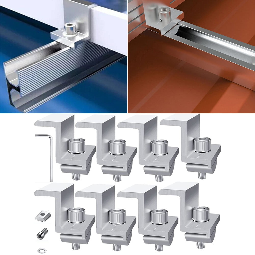 Solar Panel Module Aluminum Bracket Rail Fastening rail Trapezoidal ...