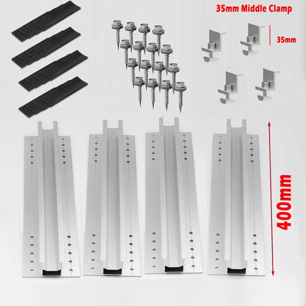 Solar Panel Module Aluminum Bracket Rail Trapezoidal Sheet 40cm ...