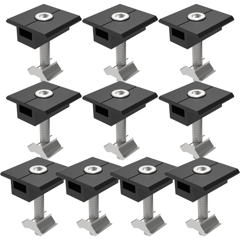 Solar Panel Module End Clamp Medium Clamps 30-35MM Photovoltaic Solar ... Solar Panel Module End Clamp Medium Clamps 30-35MM Photovoltaic Solar ...