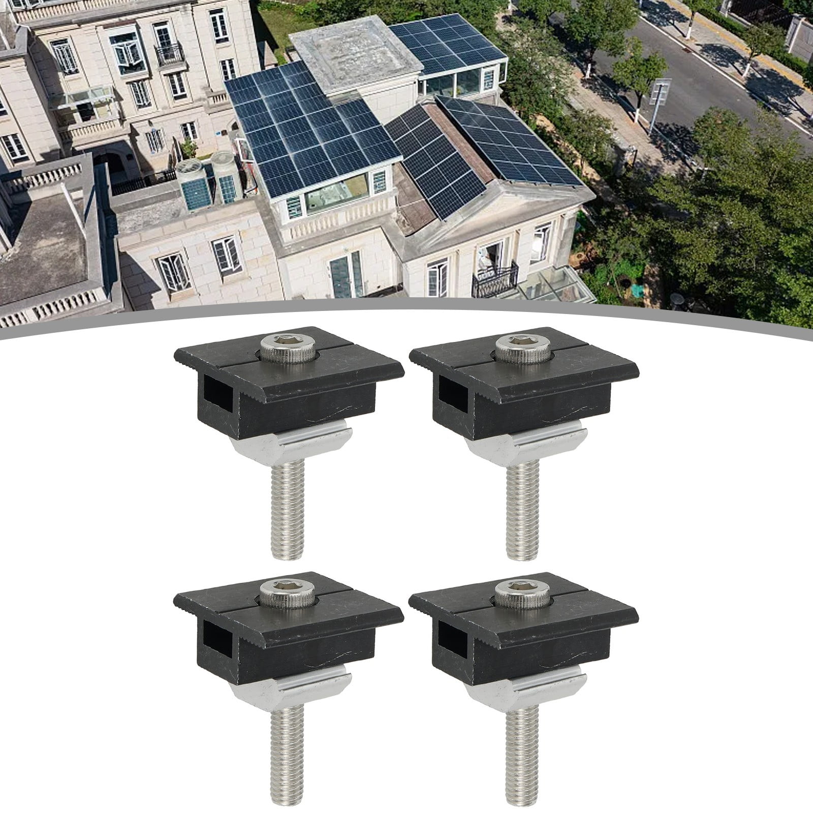 Solar Panel Module End Clamp Medium Clamps 30-35MM Photovoltaic Solar ...
