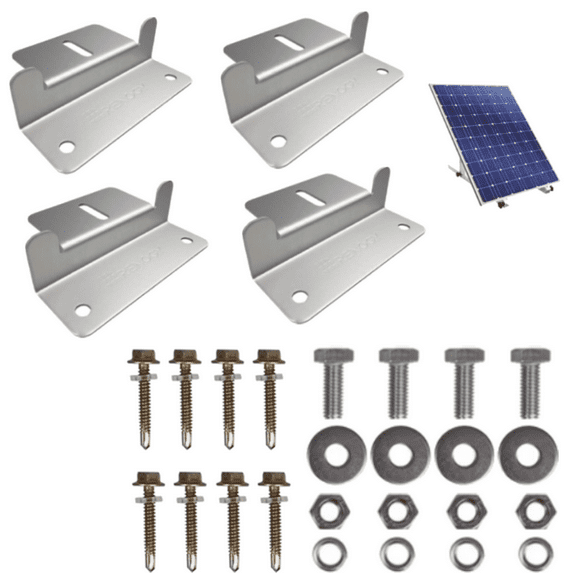 Solar Panel Mount Brackets, Adjustable Mounting Brackets Kit Support ...