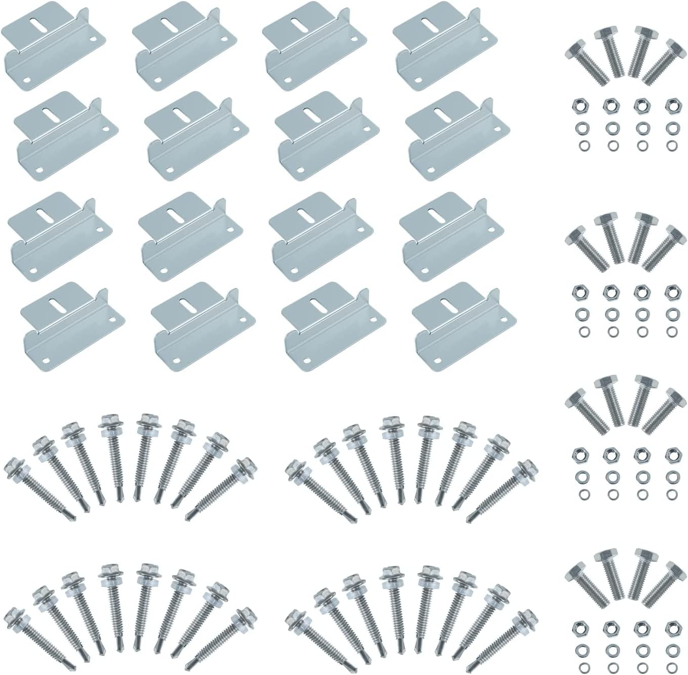 Solar Panel Mount Z Brackets, 4 Sets 16 Units Solar Panel Mounting ...