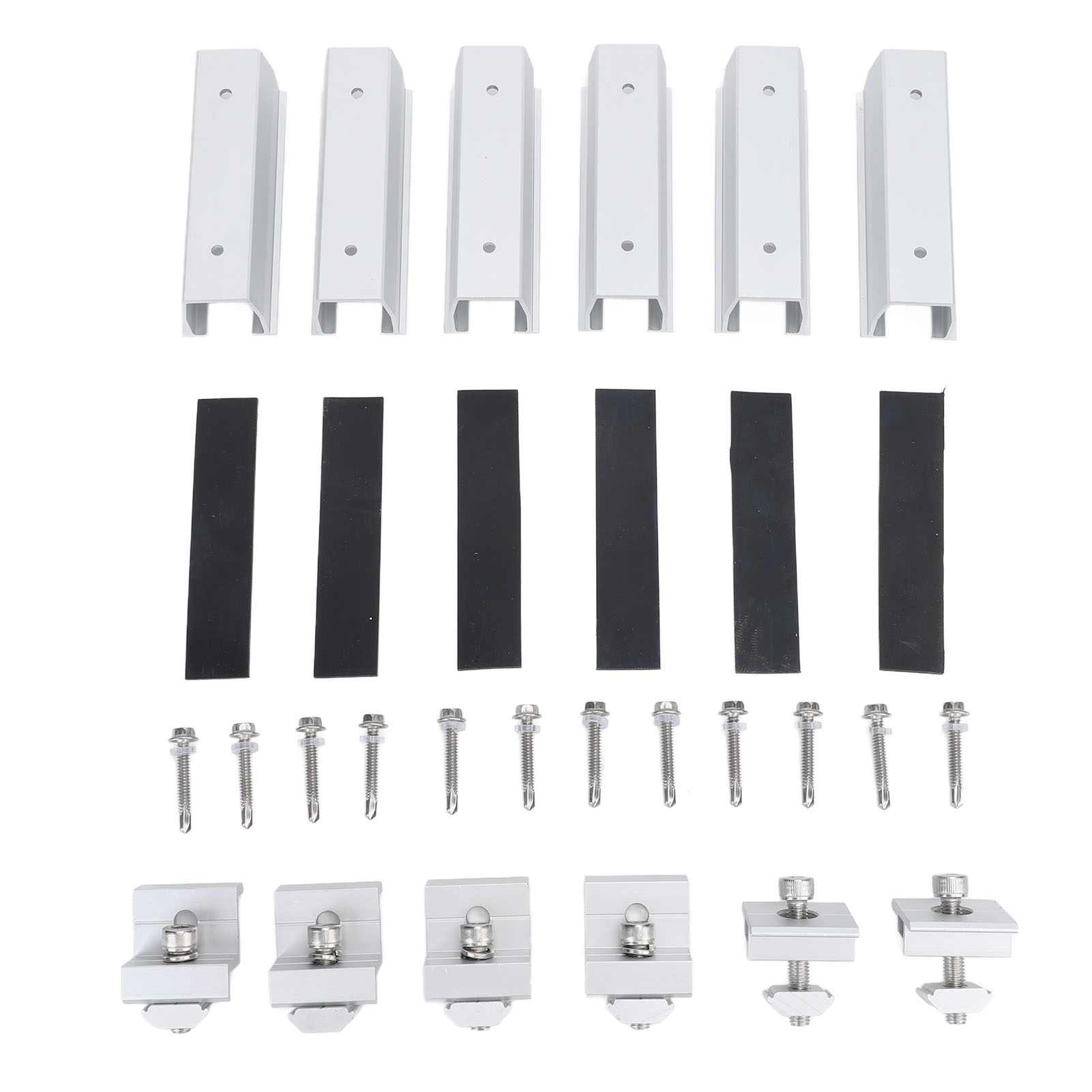 Solar Panel Mounting Bracket Kits Aluminum Alloy Flat Roof Solar Panel ...