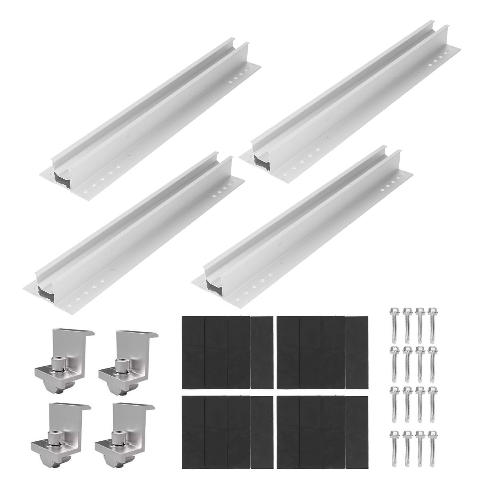 Solar Panel Mounting Bracket Set Aluminum Alloy Firmly Fixing Solar ...