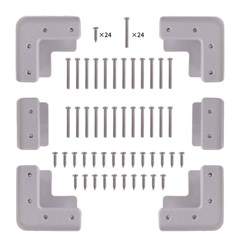 Solar Panel Mounting Brackets ABS Corner Bracket Kit with screws for RV, Boats - Walmart.com