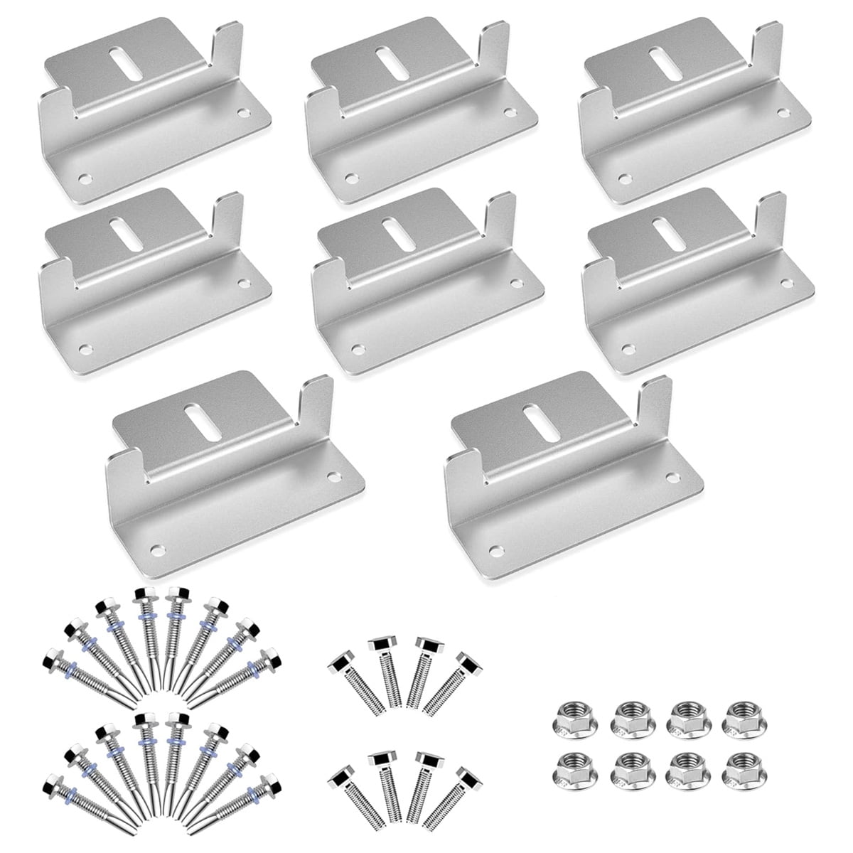 Solar Panel Mounting Solution, Anodized Aluminum Z Brackets For ...