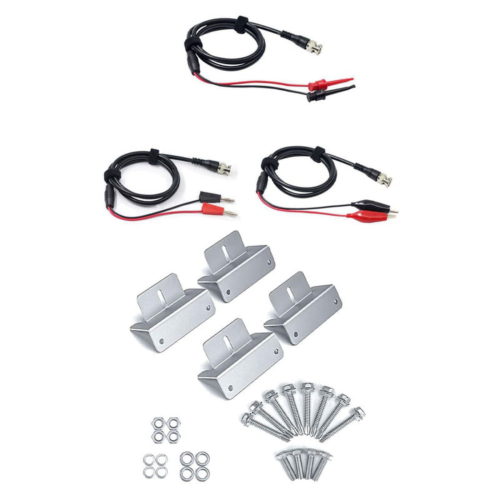 Solar Panel Mounting Z Bracket & Oscilloscope Probes BNC to Alligator ...