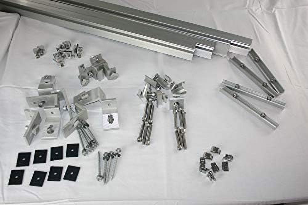 Solar Panel Mounting kit to Mount for 4 Solar Panels, with Clamps, L ...