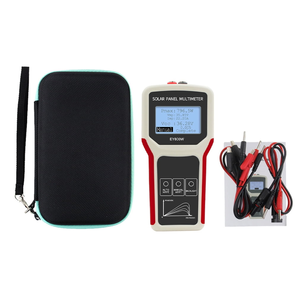 Solar Panel Multimeter LCD Display 800W Photovoltaic Tester MPPT Open ...