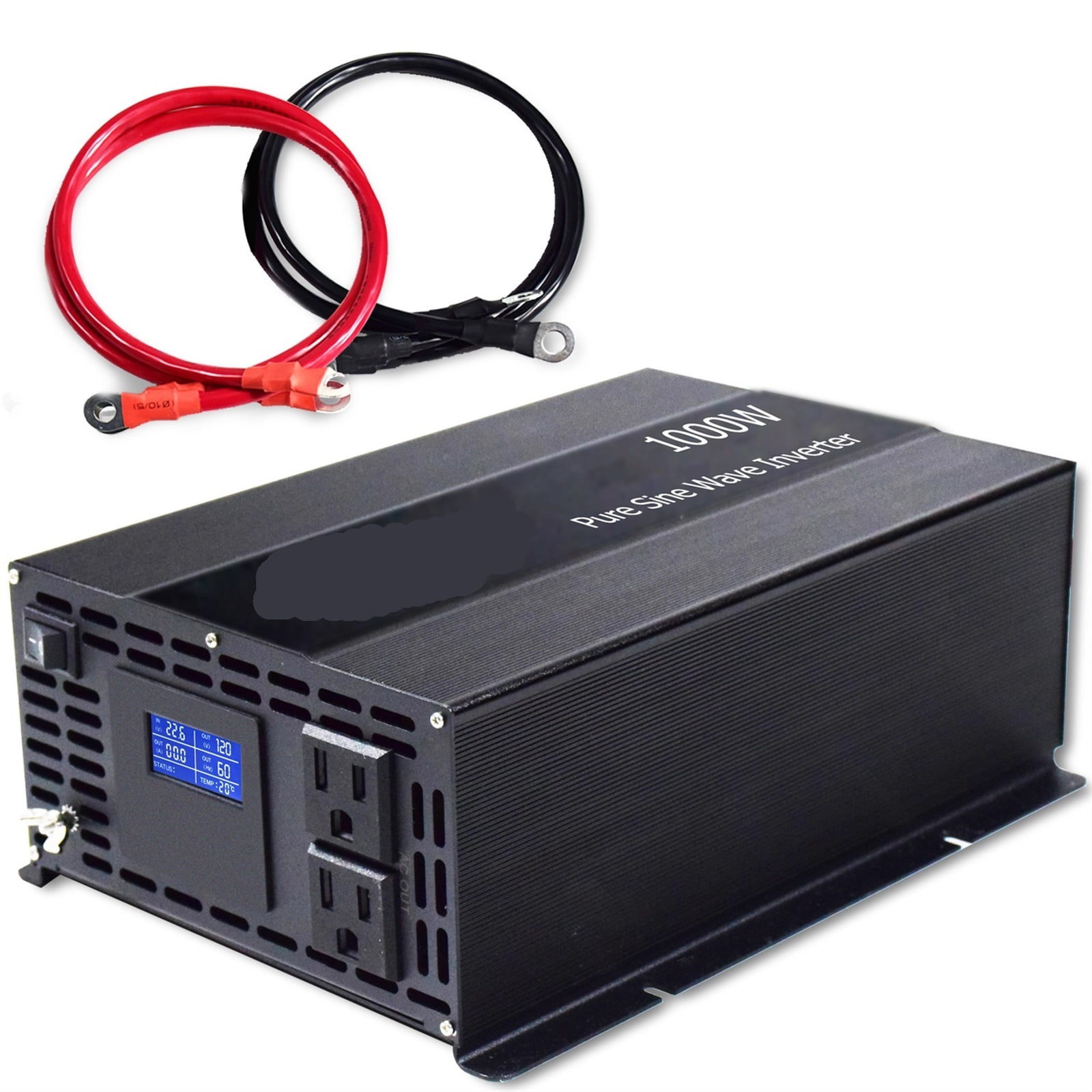 Solar Panel Power Inverter 1000W Pure Sine Wave Inverter 12V/24V/36V ...