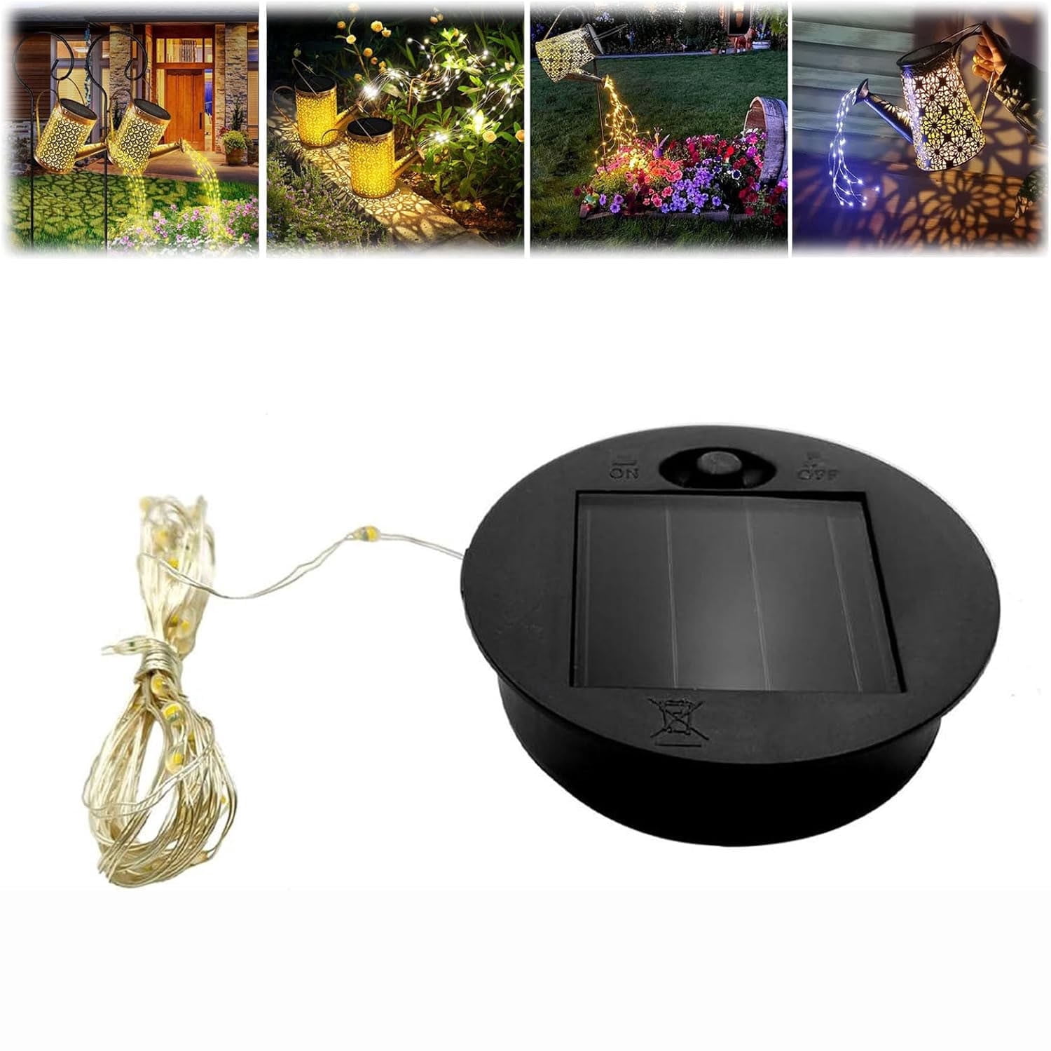 Solar Panel Replacement Top, Waterproof Outdoor Lantern Part ...