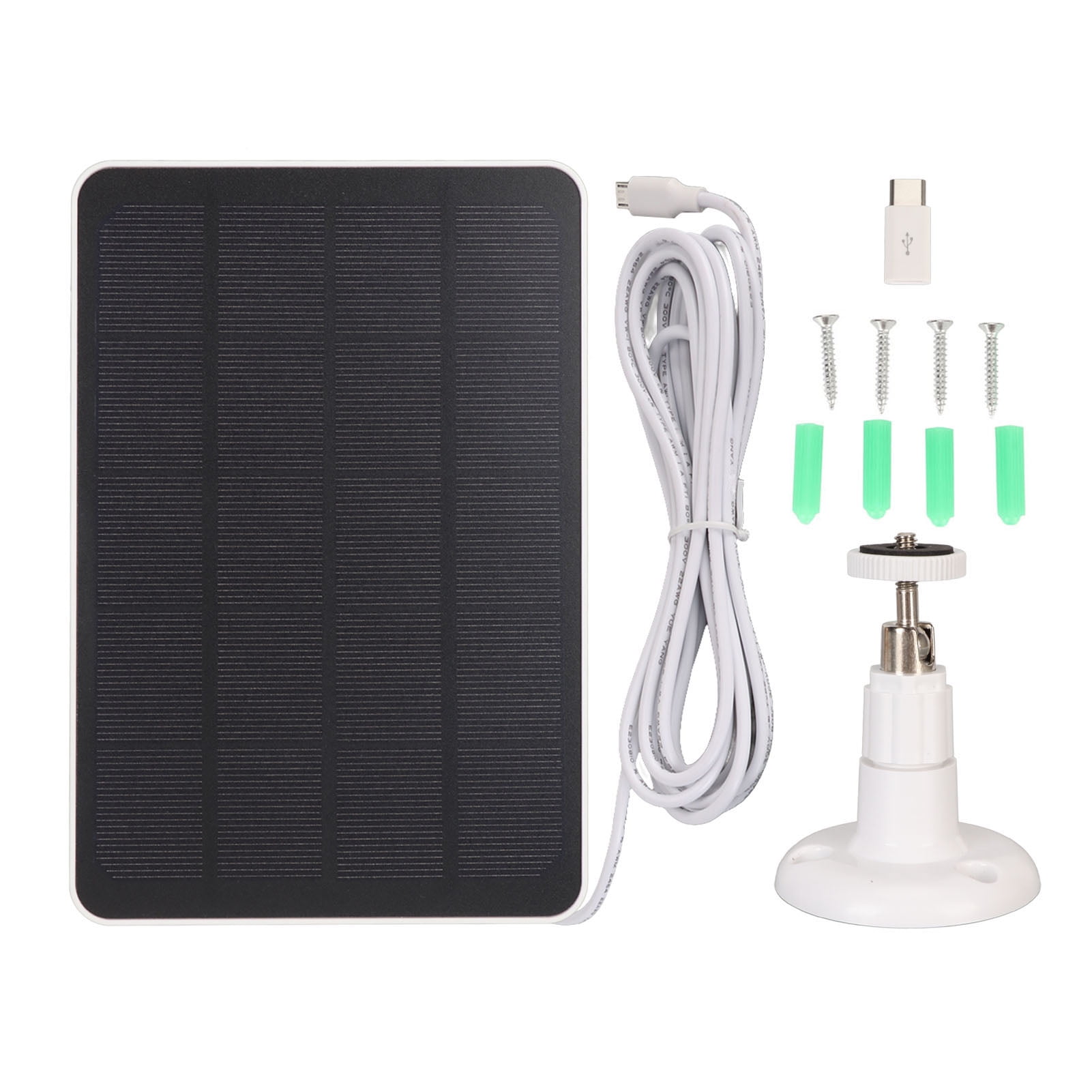 Solar Panel for Security Camera, 4W USB Solar Panel with 9.8ft Cable ...