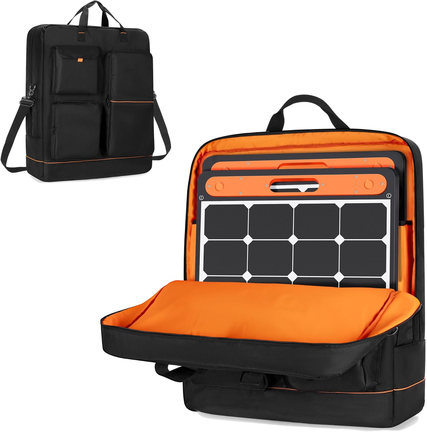 Solar Panel Storage Bag with Bright Lining, Travel Carrying Case ...