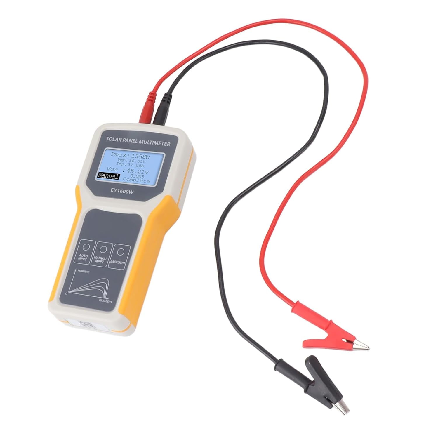 Solar Panel Tester, EY1600W Photovoltaic Multimeter with Backlight ...