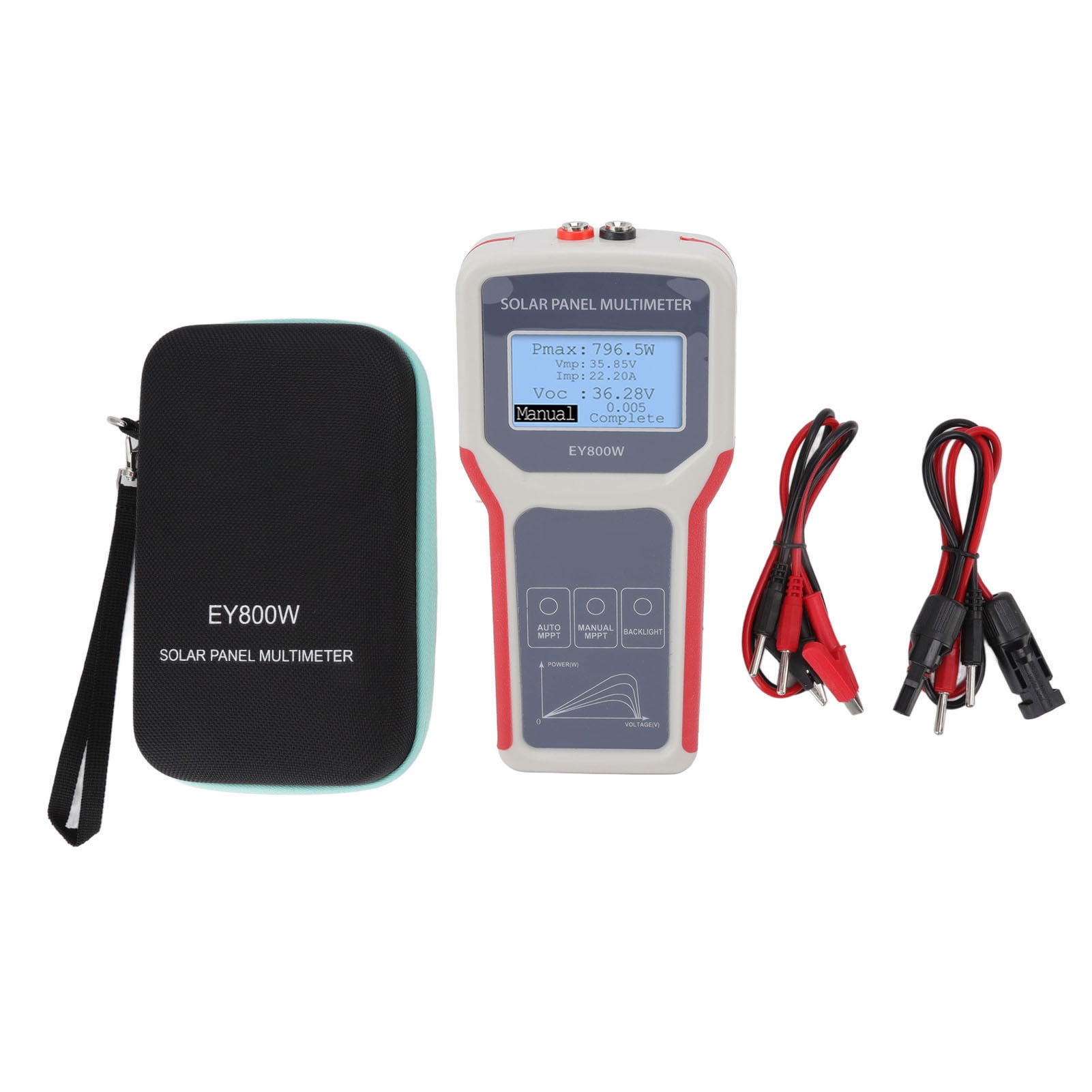 Solar Panel Tester Multifunctional LCD MPPT Solar Panel Multimeter for ...