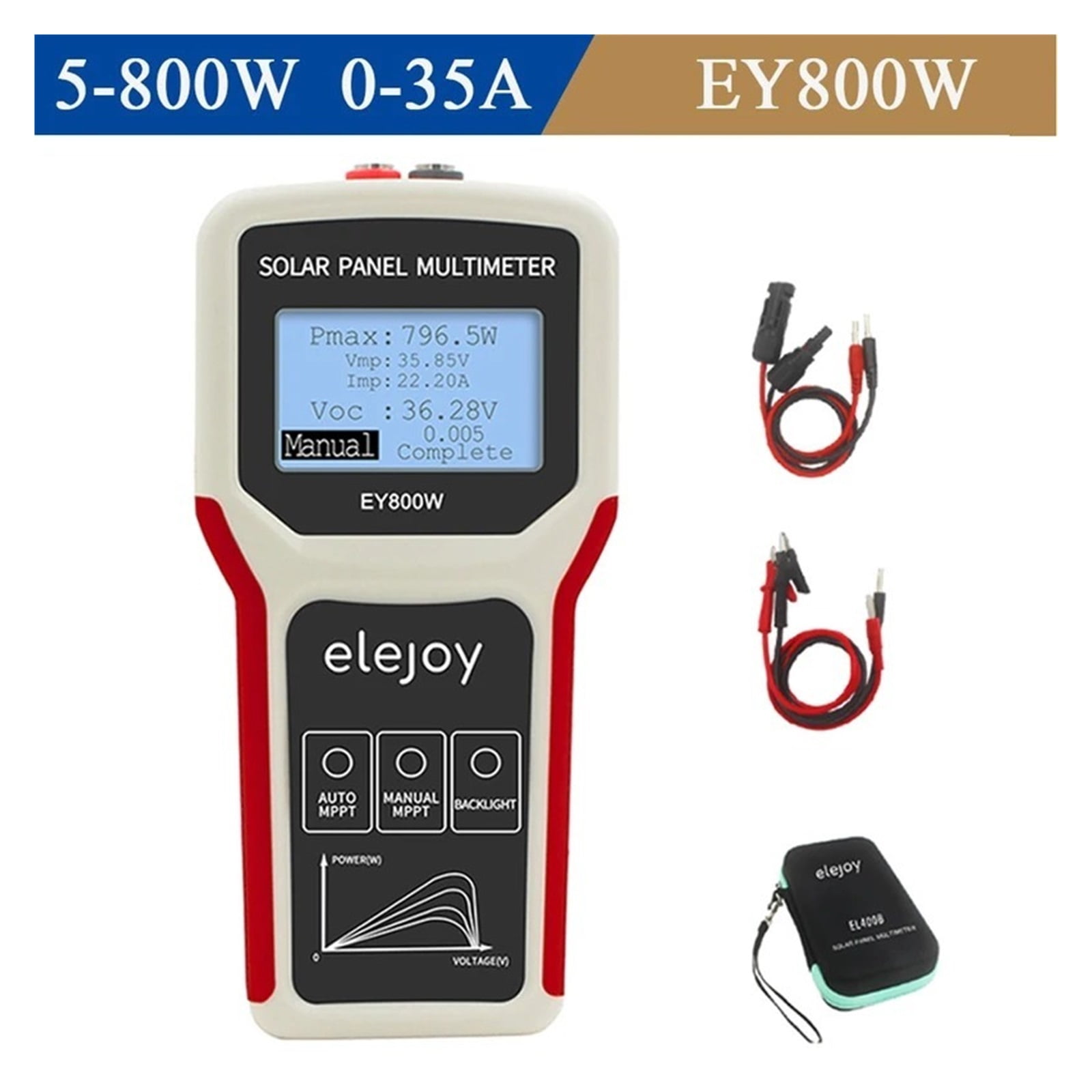 Solar Panel Tester Photoic Panel Multimeter MPPT Detection Ge Tool ...