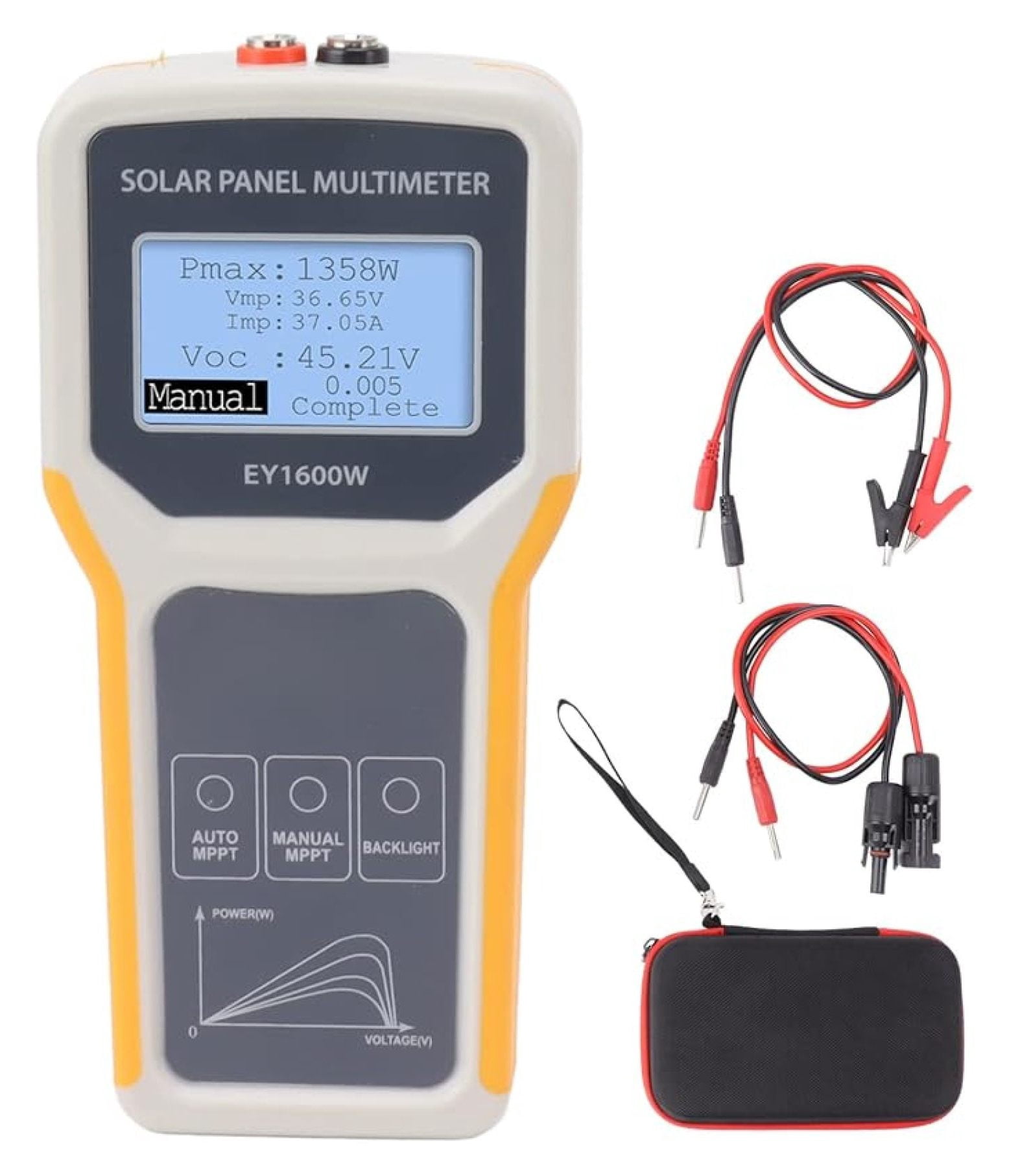 Solar Panel Tester Photovoltaic Multimeter, EY1600W MPPT Photovoltaic ...