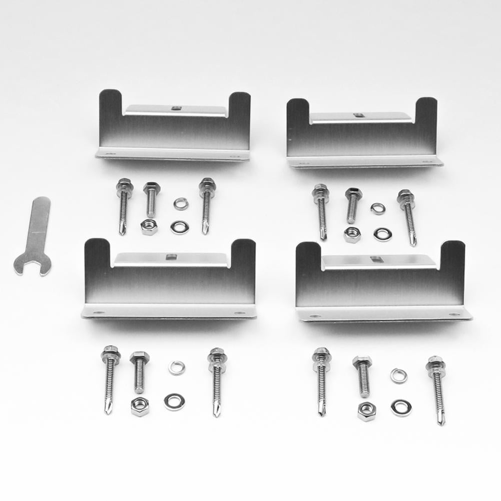 Solar Panel Z-Bracket Kit: Lightweight Aluminum Mounting for RVs & Boats! - Walmart.com