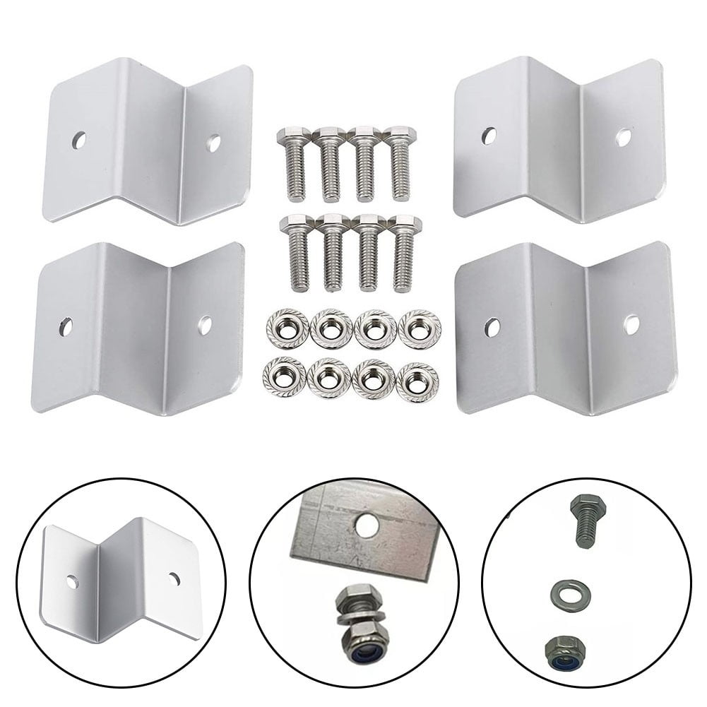 Solar Panel Z Bracket Mount Mounting Set Rv Boat Flat Roof Wall ...