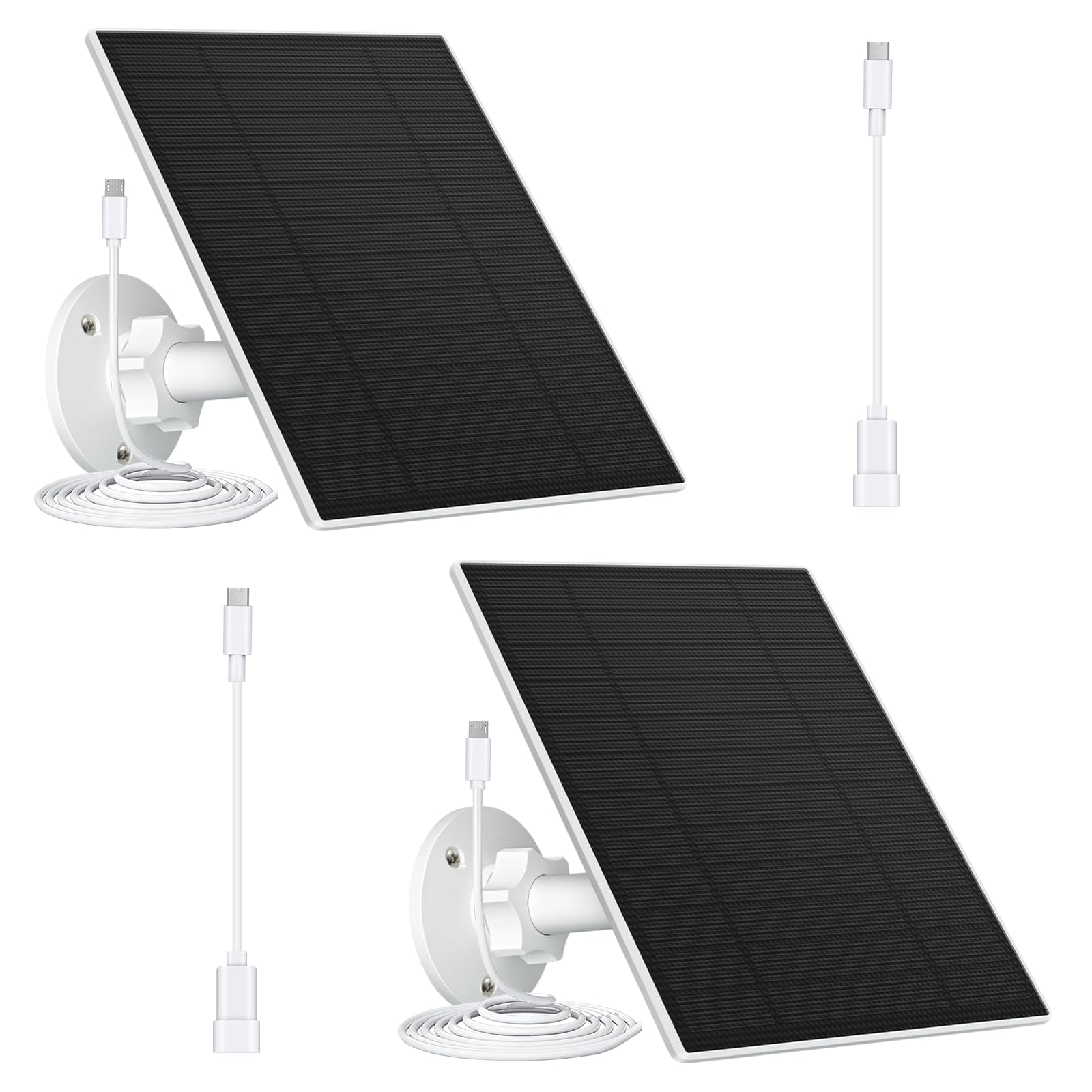 Solar Panel for eufy Camera,6W Solar Panel for E,2C/2C Pro,2/2Pro,E20 ...