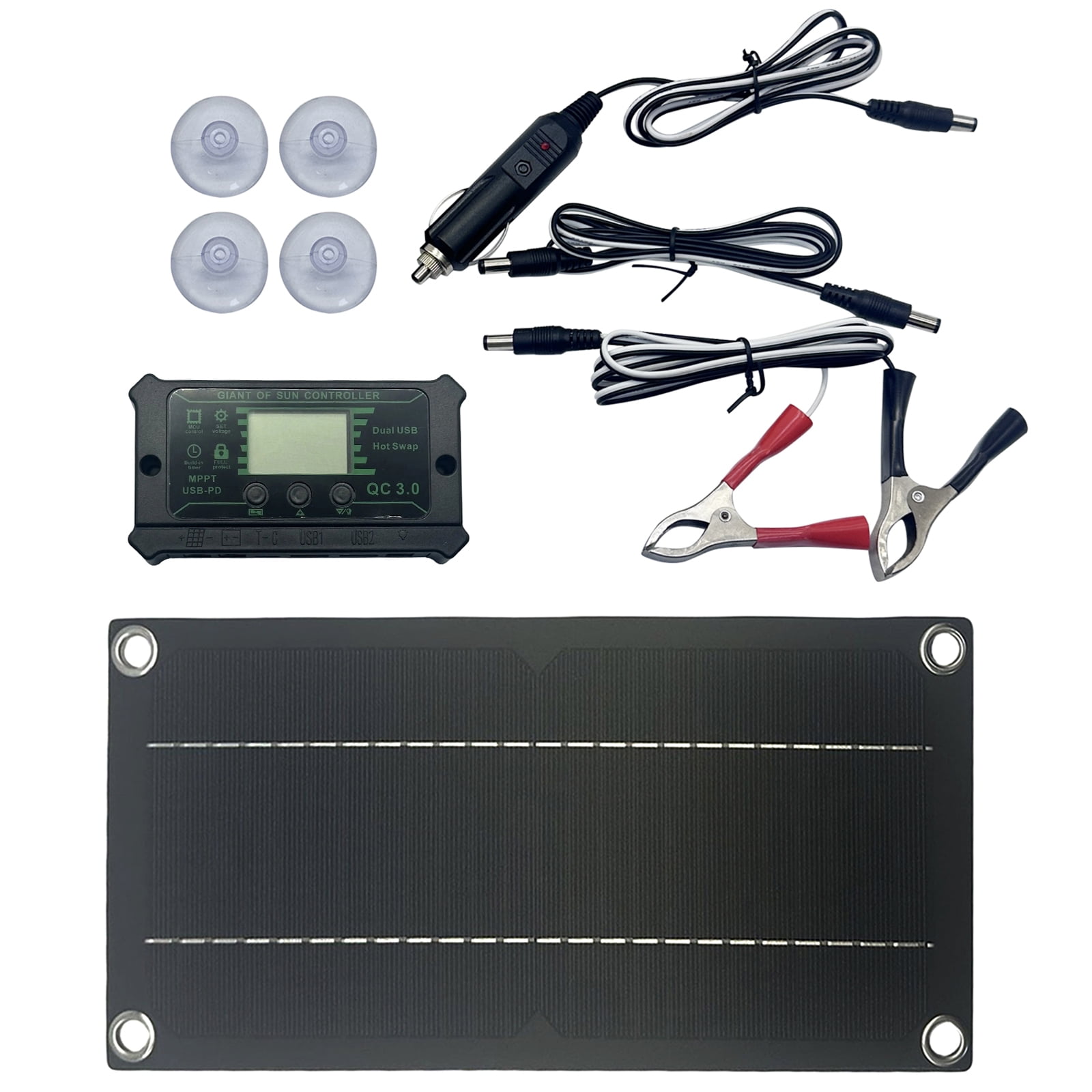 Solar Panel with Wire 600W 100A Dripping Glues Plate Solar Panel ...