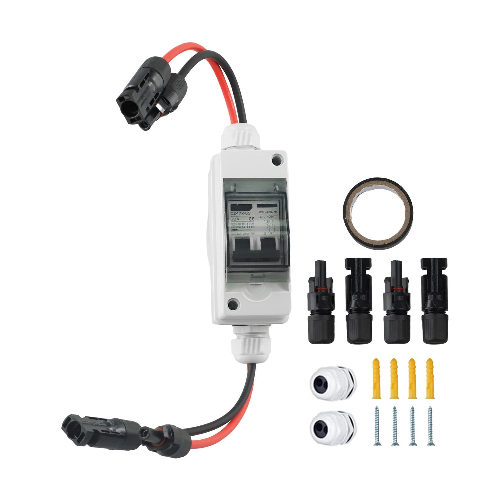 Solar Panels Disconnect Switch DC 400V 2 Poles Outdoor Circuit Breaker ...