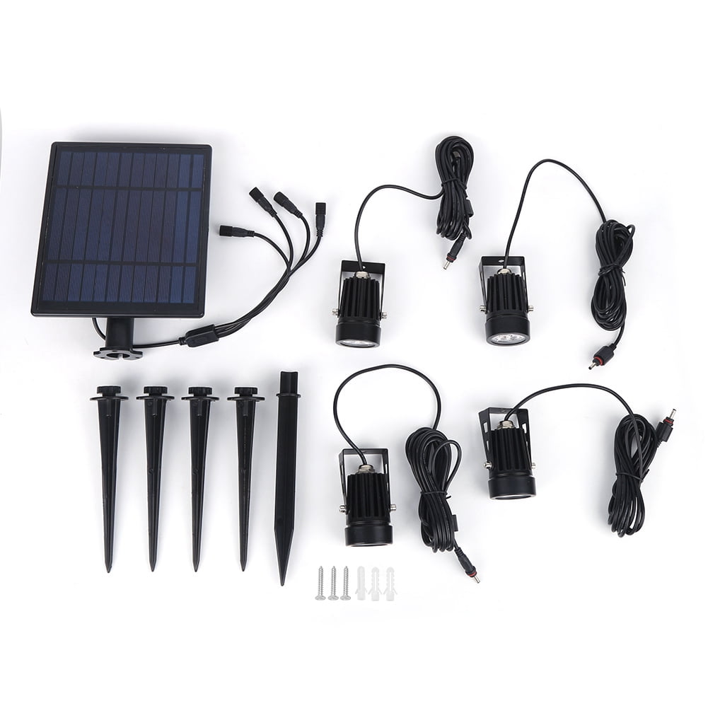 Solar Panels Outdoor Waterproof Insert Ground Fill Light Projection LED ...