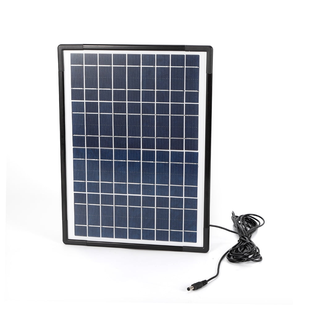 Solar Panels Power Generator 12V 4A with 18V 12W Solar Panel, 4 LED ...