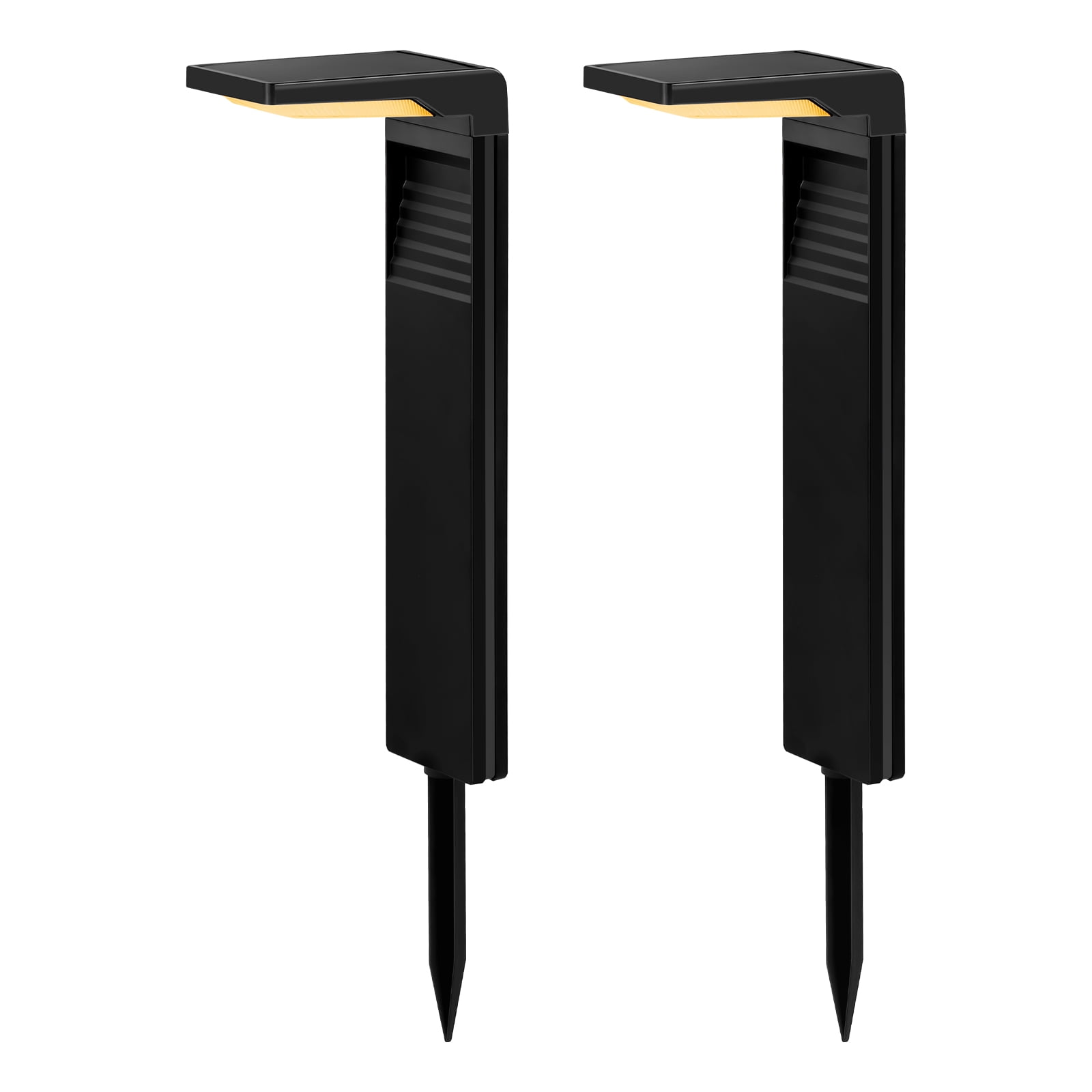 Solar Pathway Lights 2 Pack Walkway Path Lights, Warm White - Walmart.com