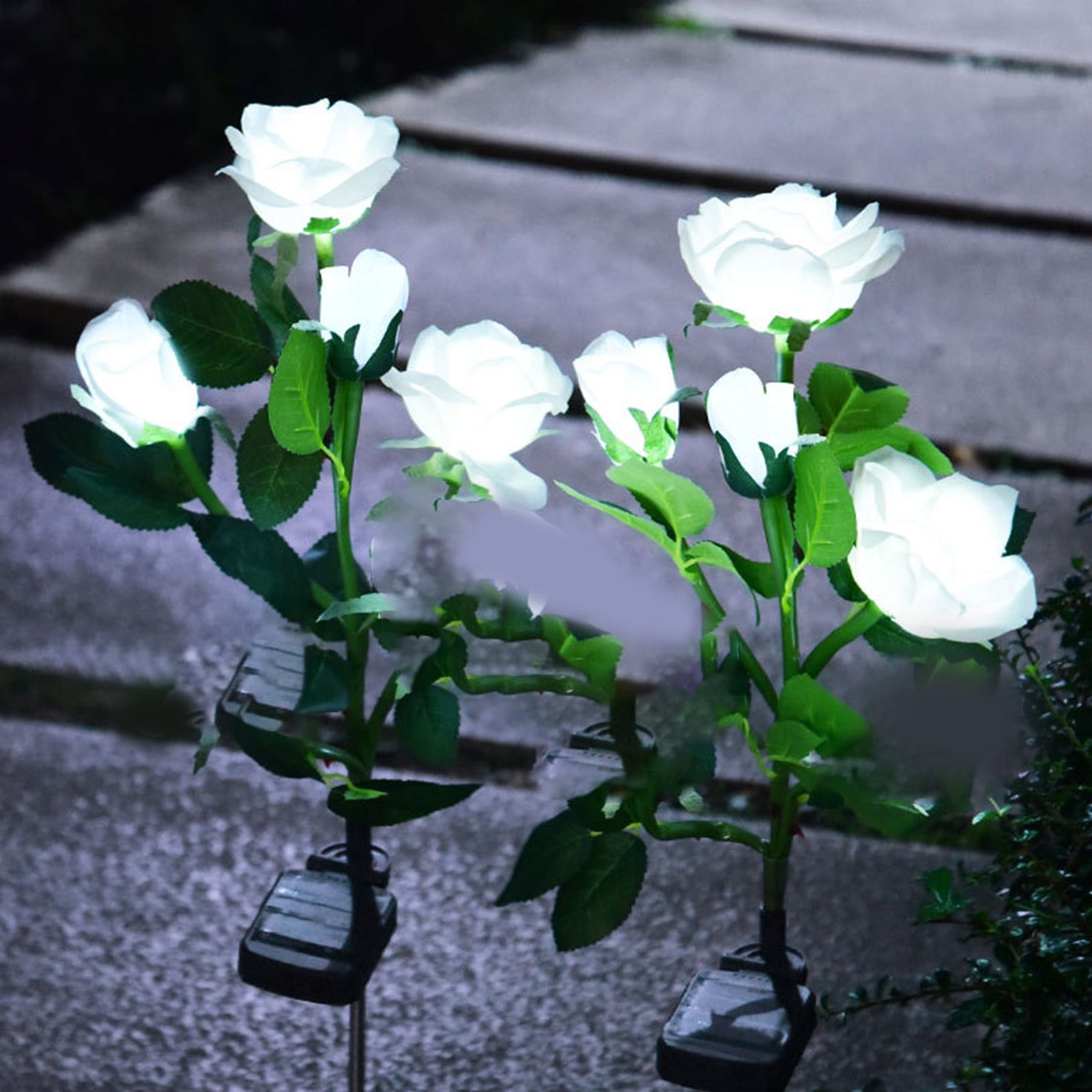 Solar Pathway Lights, 4 Head Motion Sensitive, Solar Powered, Modern ...