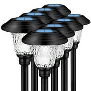 Mainstays 6-Count Solar-Powered Tapered Column Pathway LED Light Set in ...