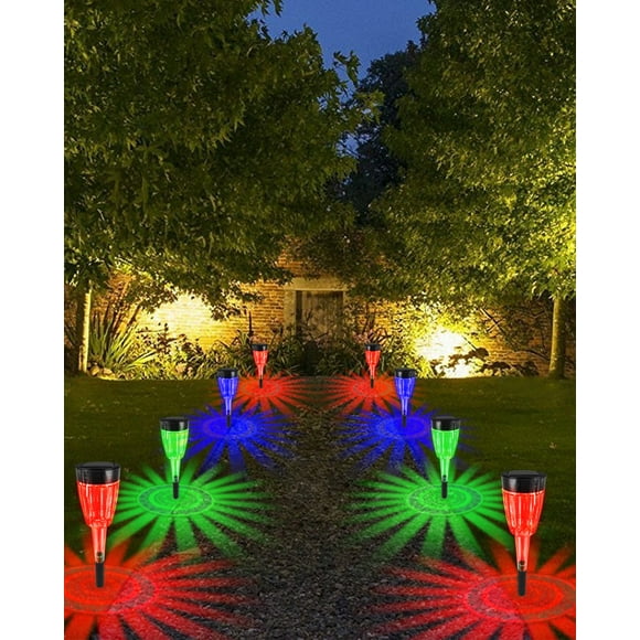 Color Changing Solar Lights for Garden Patio and Landscape Lighting