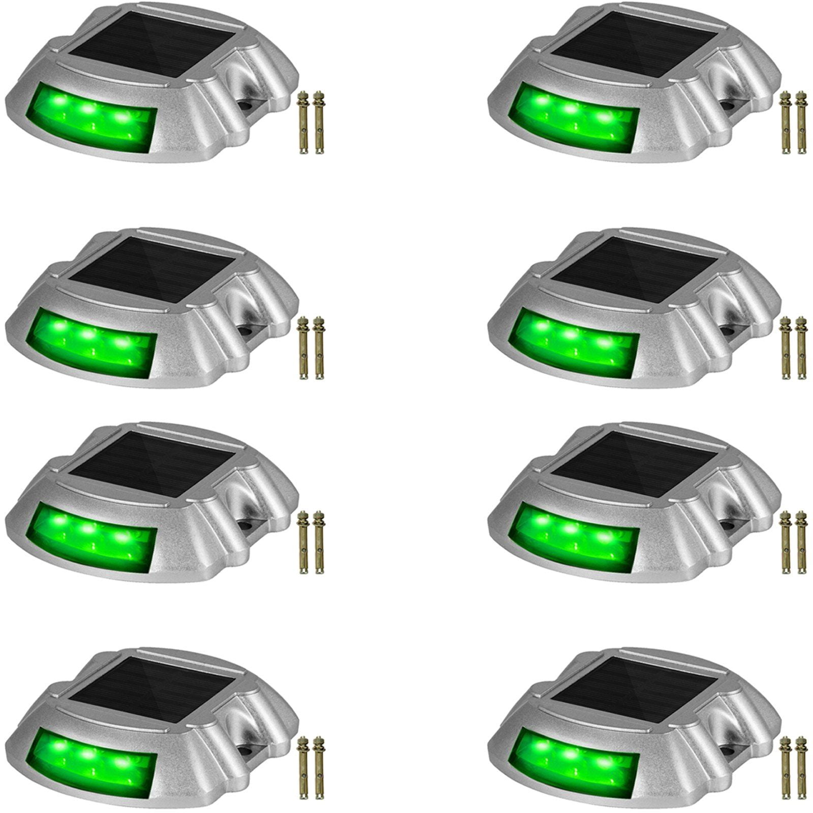 Solar Pathway Lights 8-Pack, Waterproof Outdoor Solar Lights with On ...