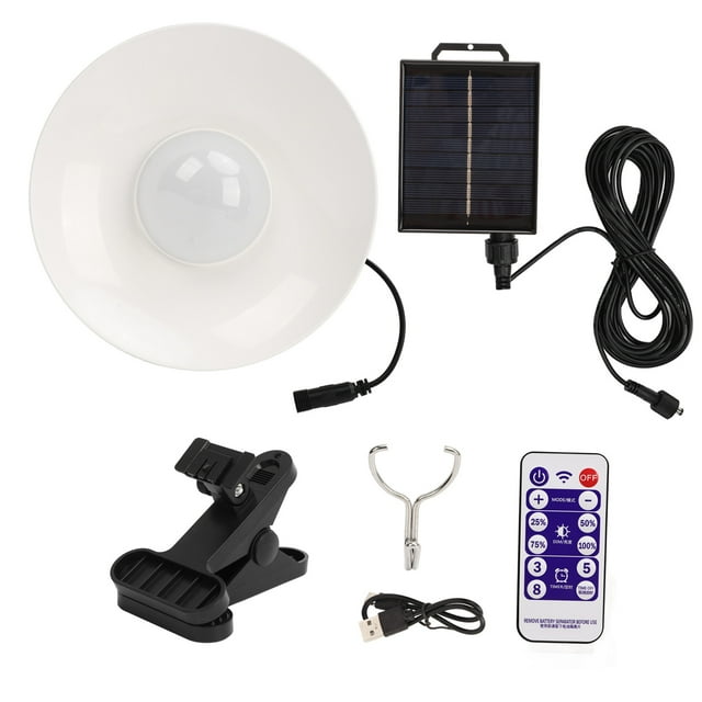 Solar Patio Umbrella Light Timing Remote Control LED Solar Panel ...
