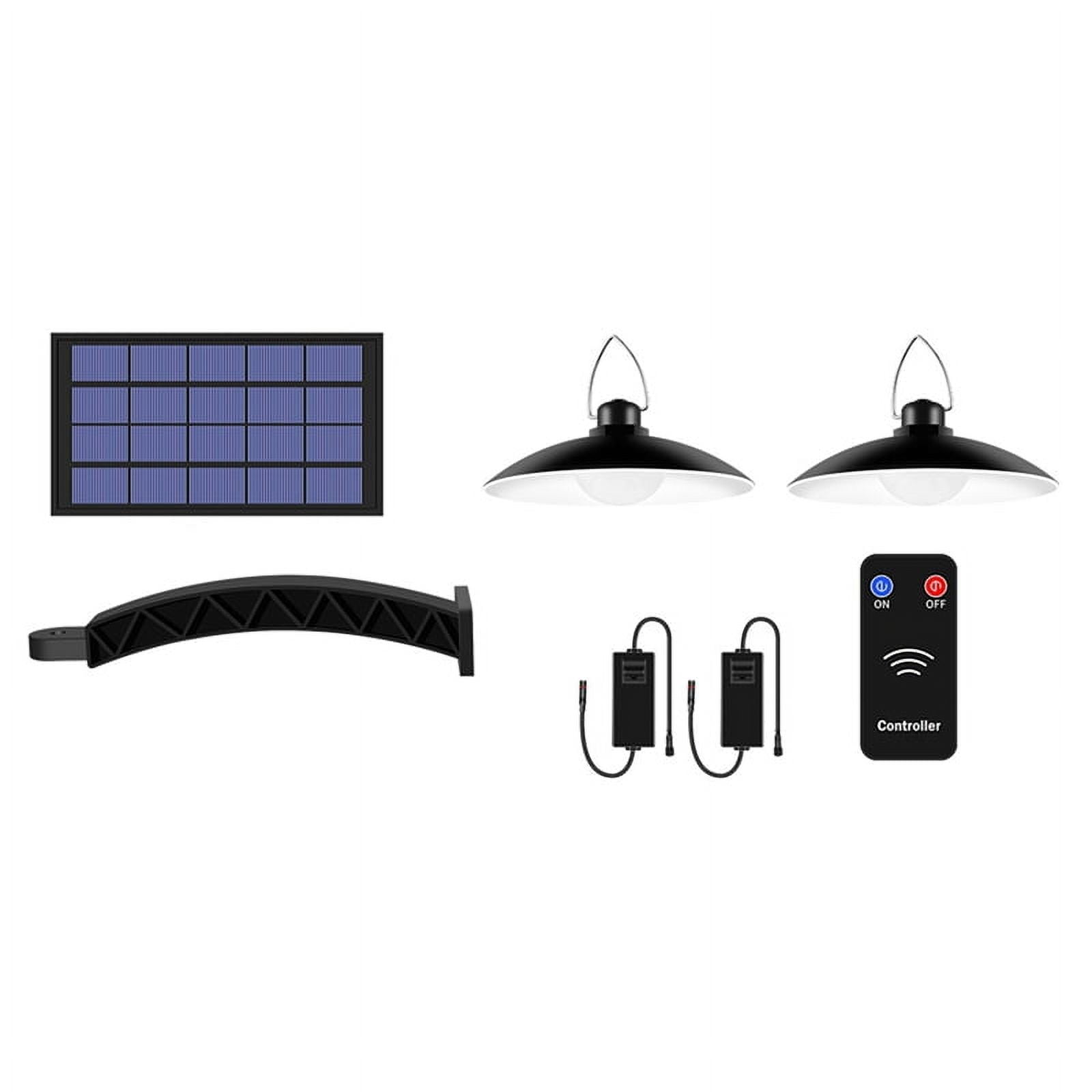 Solar Pendant Light with Remote Control Outdoor Indoor Solar LampLine ...