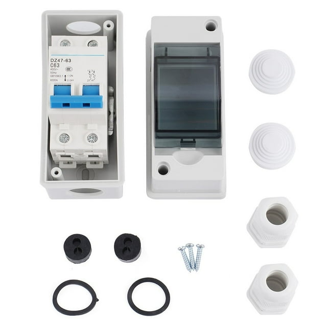 Solar photovoltaic cell combiner box AC circuit breaker switch with ...